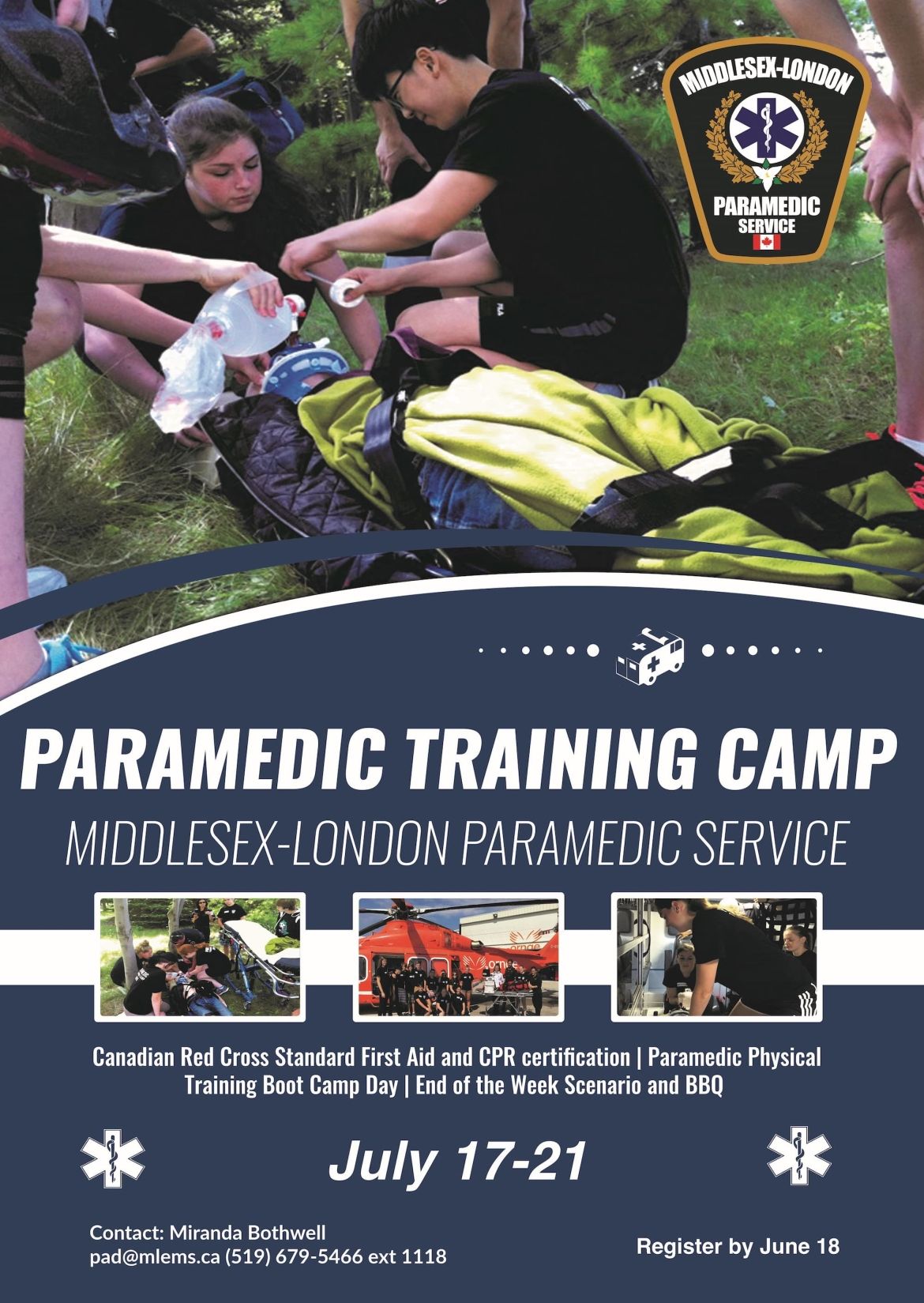 Registration Open for Paramedic Training Camp 2023 | Middlesex-London ...